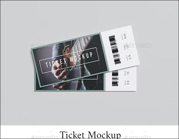 41+ Ticket Mockups | Free & Premium PSD Mockups